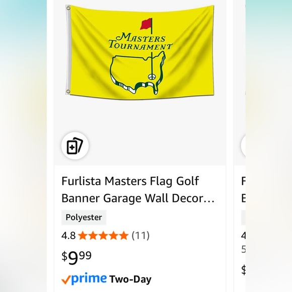 Accents | Masters Tournament Yellow Flag | Poshmark